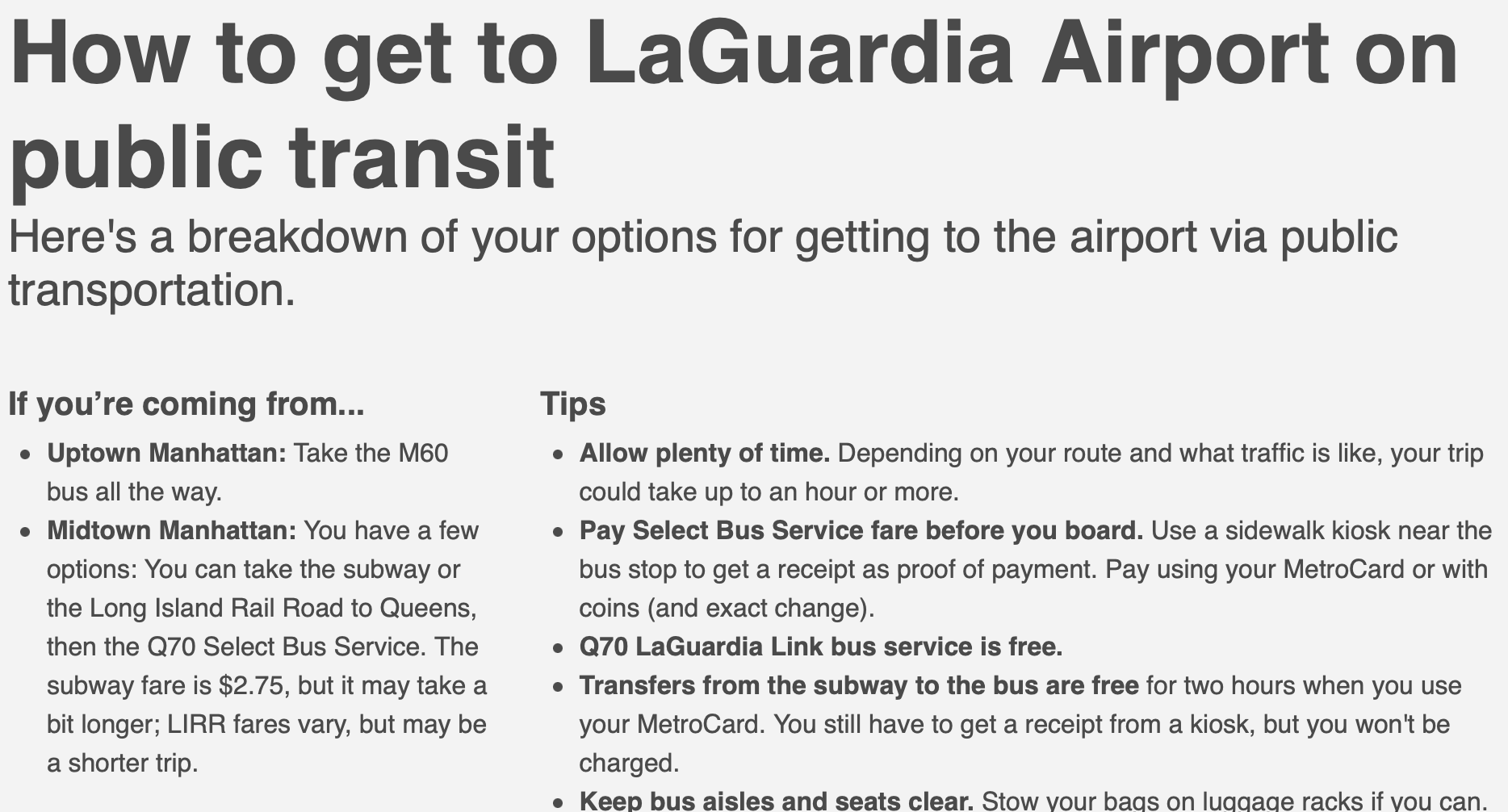 LaGuardia (LGA): How to Make Your 3-7 Hour Layover Epic (by a Pilot)